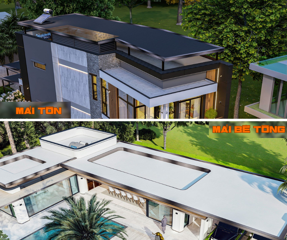 Xây Nhà Nên Chọn Mái Bê Tông Hay Mái Tôn? Phân Tích Tính Năng Của Từng ...